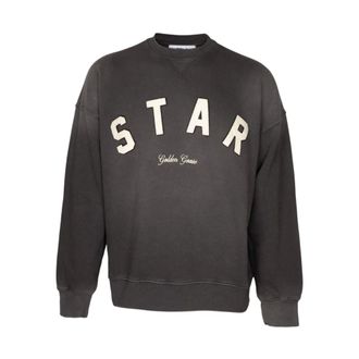Golden Goose Homme, Sweatshirts et sweats &agrave; capuche, Gris, Taille: XL Logo Cotton SweaT-shirt