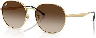 Ray-Ban Rb3727d Sonnenbrillen Arista Gold Fassung Braun Glas 57-19