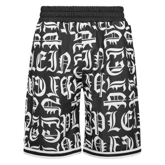 Philipp Plein Homme, Shorts, Noir, Taille: M Jogging Basket Shorts Gothic Plein
