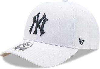 47 Brand Cap MLB New York Yankees 47 MVP SNAPBACK B-MVPSP17WBP-WHM Weiß