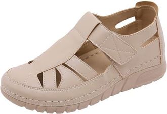 Generic Sandales plates creuses pour femme - Sandales de plage d&eacute;contract&eacute;es - Sandales dext&eacute;rieur pour femme, a, 39 EU &eacute;troite