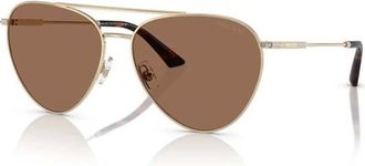 Jimmy Choo London Lunettes de soleil aviateur orn&eacute;es de cristaux - Femme - Accessoires - Jaune - Taille: 60 MM