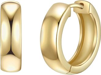 Glanzst&uuml;cke M&uuml;nchen Ohrringe - Sterling Silber Creolen - Gr. unisize - in Gold - f&uuml;r Damen