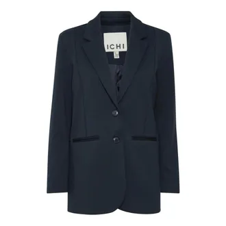 Ichi Ichi - Ihkate Sus Oversized Bl Jacket - Femme - Vestes - Bleu - Taille: 38 FR