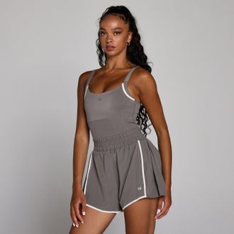 MyProtein MP Damen Velocity Kontrast-Overall mit Falten - Aschgrau - XXL
