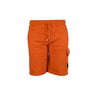 C.P. Company Diagonal Fleece Cargo Short - - Shorts - Herren - Orange - XS