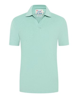 MC2 Saint Barth Glattes Poloshirt aus einem Lyocell-Baumwolle-Mix in