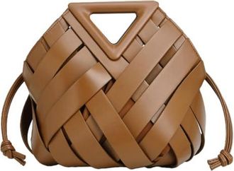 Generic Pochettes en cuir v&eacute;g&eacute;talien pour femmes, petits sacs bandouli&egrave;re tiss&eacute;s, jolis sacs &agrave; main &agrave; poign&eacute;e sup&eacute;rieure, collection 2025