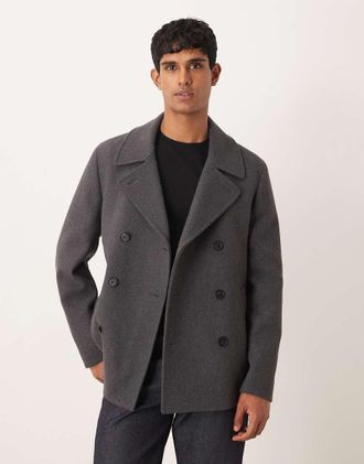 Mango Veste en laine mélangée - Anthracite-Gris