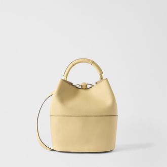 Furla Sfera Beuteltasche S Morning Gelb Doppeltes Napoli-kalbsleder Damen