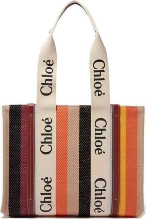 Chlo&eacute; Femme, Sacs, Multicolore, Taille: ONE Size Woody Medium Tote Bag