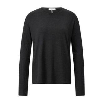 Rag & Bone Femme, Tops, Noir, Taille: 38 FR T-shirt classique à manches longues