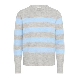 Kaffe Kalizza Rundhals Strickpullover - - Knitwear - Damen - Grau - XS