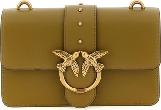 Pinko Pinko, Femme, Sacs, Vert, Taille: ONE Size Love One Mini Sac Bandouli&egrave;re