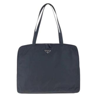 Prada Pre-owned Nylon Tessuto Logo Aktentasche - - Pre-owned - Damen - Schwarzk - ONE SIZE