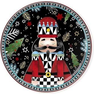 Egan Panettone Weihnachtsteller mit Nussknacker, Durchmesser 31 cm, Referenz: 120070