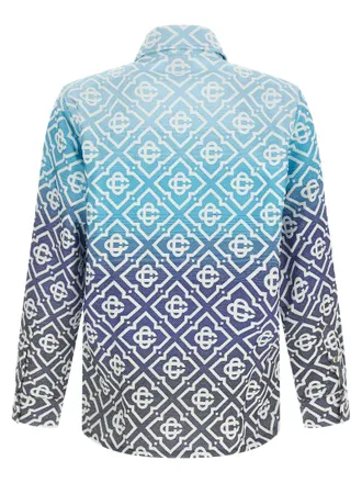 Casablanca Mens Blue Cotton Shell Jacket Clothing