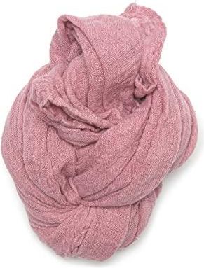 LinenMe Cheche Femme et Homme, Écharpe, Foulard, Chale - 100% Lin - Pour lété, la plage, léger, respirant - 70 x 200 cm - MAUVE