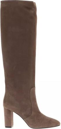 Via Roma 15 Stiefel - Mud Suede Boot 80Mm Heel - Gr. 36 (EU) - in Braun - f&uuml;r Damen