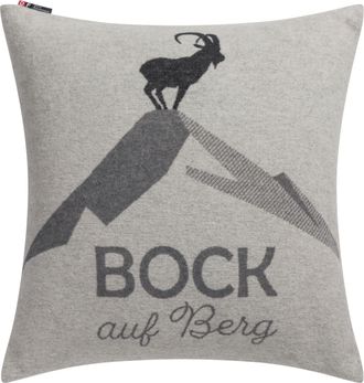 David Fussenegger Kissenhülle Silvretta Bock 50 x 50 cm Filz - Grau