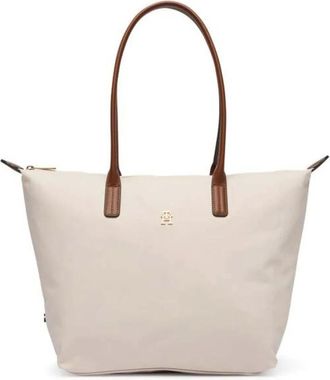 Tommy Hilfiger Femme, Sacs, Beige, Taille: ONE Size Popette Tote