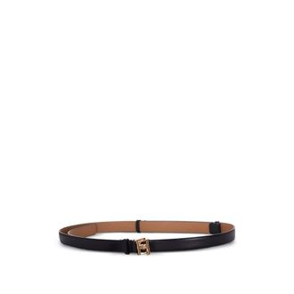 Elisabetta Franchi Femme, Accessoires, Noir, Taille: S Ceinture en cuir avec boucle