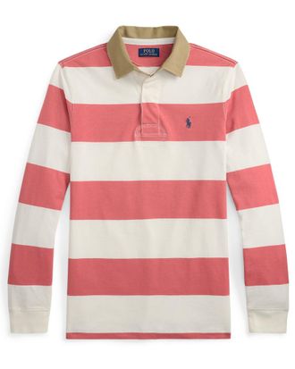 Ralph Lauren Rugbyshirt mit Blockstreifen und Pony-Stickerei, Classic Fit in