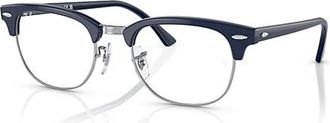 Ray-Ban Clubmaster Optics Blau Fassung Klar Glas Polarisiert 51-21