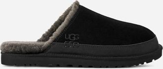 UGG Leisure Nomad Slide für Herren in Black, Größe Wildleder/Leder