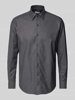 Eterna Regular Fit Business-Hemd in Uni-Struktur