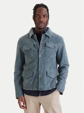 Milestone Lederjacke Valerio 612205 60790 Blau Regular Fit