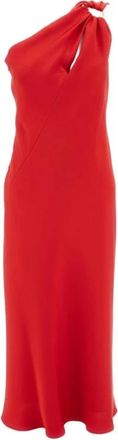 Max Mara Femme, Robes, Rouge, Taille: 36 FR Mseentrata One-Shoulder Dress