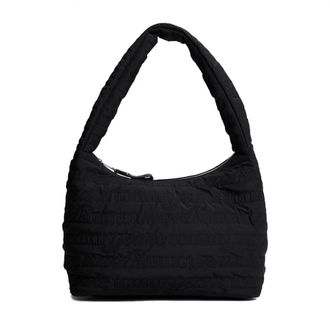 Tommy Jeans Gepolsterte Hobo-Schultertasche - - Bags - Damen - Schwarzk - ONE SIZE