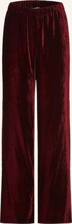 Max Mara Weekend Max Mara Marlenehose Edro Aus Samt rot