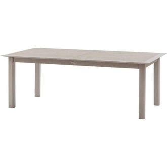 Hesperide Hesperide - Table de jardin extensible Allure effet bois & avoine 12 places en aluminium - Hesp&eacute;ride