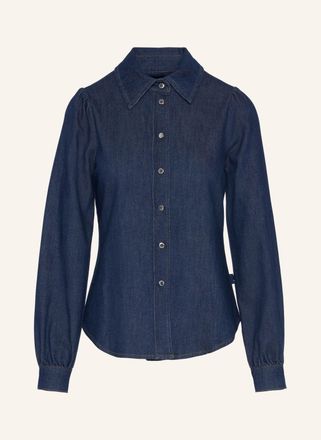 7 For All Mankind Puff Sleeves Shirt blau
