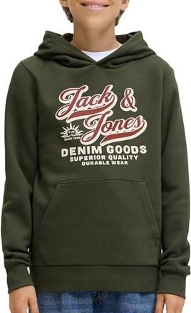 Jack & Jones Jjelogo Sweat &agrave; Capuche 2 col Aw25 Noos JNR pour Homme, Sac fourre-Tout, 152