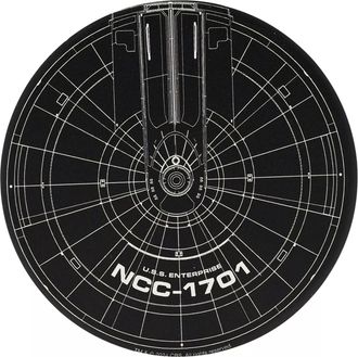 Widdop and Co Widdop & Co Keramik-Untersetzer mit Unterseite aus Kork, Raumschiff-Enterprise-Design, Star Trek Statement-Untersetzer f&uuml;r Zuhause