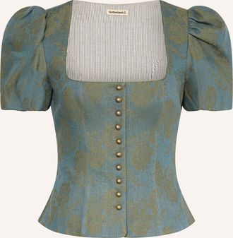 Gottseidank Gottseidank Trachtenmieder Ksenia Mit Leinen blau