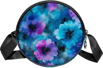 Generic Circle Petit sac &agrave; bandouli&egrave;re pour femme, sac &agrave; bandouli&egrave;re avec fermeture &eacute;clair, bretelles r&eacute;glables, sac &agrave; main rond d&eacute;contract&eacute; pour femmes et fi