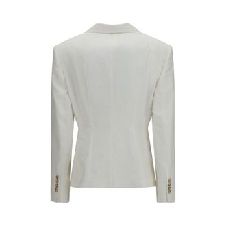 Dolce & Gabbana Womens White Cotton Blazer Clothing