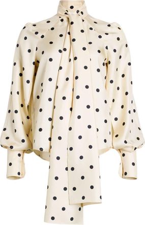 Patou Lavalli&egrave;re Bluse - Nude
