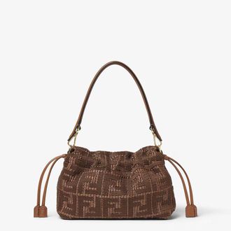 Fendi H26 Shoulder Bag - Brown