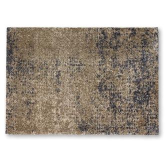 Schöner Wohnen Kollektion Tapis intérieur - Tapis de propreté 67 x 100 cm Vintage Taupe - Tapis de propreté antidérapant Robuste - Paillasson Porte dentrée - Lavable à 30°C