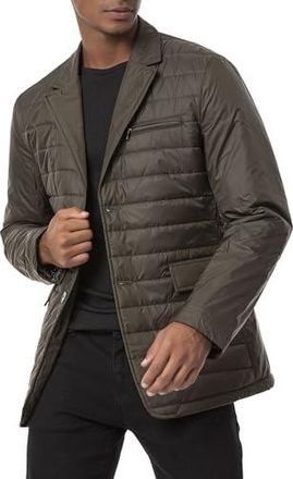 Red Bridge Redbridge Veste matelassée pour homme, style blazer élégant avec aspect duvet, veste légère de transition, vert, XXL