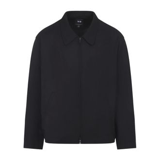 Yohji Yamamoto Homme, Vestes, Noir, Taille: S Blouson en laine raffin&eacute;e