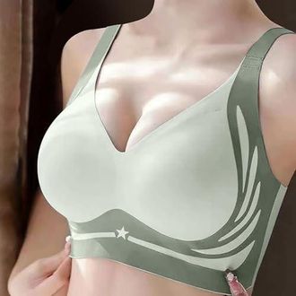 Generic Soutien Gorge Invisible Soutien Gorge sans Armature Brassiere Femme sans Armature De Classique Design &Eacute;paules D&eacute;nud&eacute;es sans Armature Ni Mousse Bretell