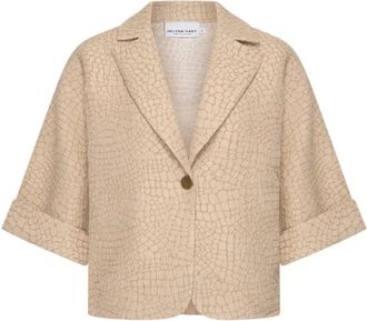 Hart by Helena Hart Femme, Vestes, Beige, Taille: 40 FR Pien Croco Blazer
