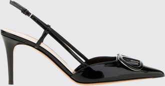 Valentino Garavani Slingbacks VLogo Signature en cuir verni avec talon aiguille