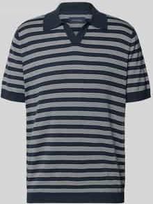 Christian Berg Regular Fit Poloshirt mit V-Ausschnitt